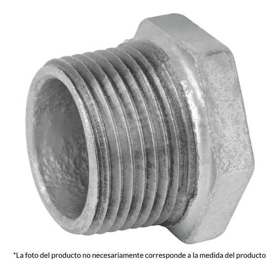 REDUCCION BUSHING GALVANIZADO 3/4 a 1/2^ - CONSTRUALIANZA
